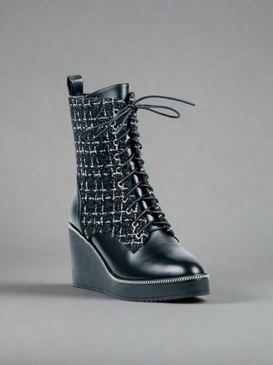 Comfy Chenille Wedge Boot | BT201 – Artizan