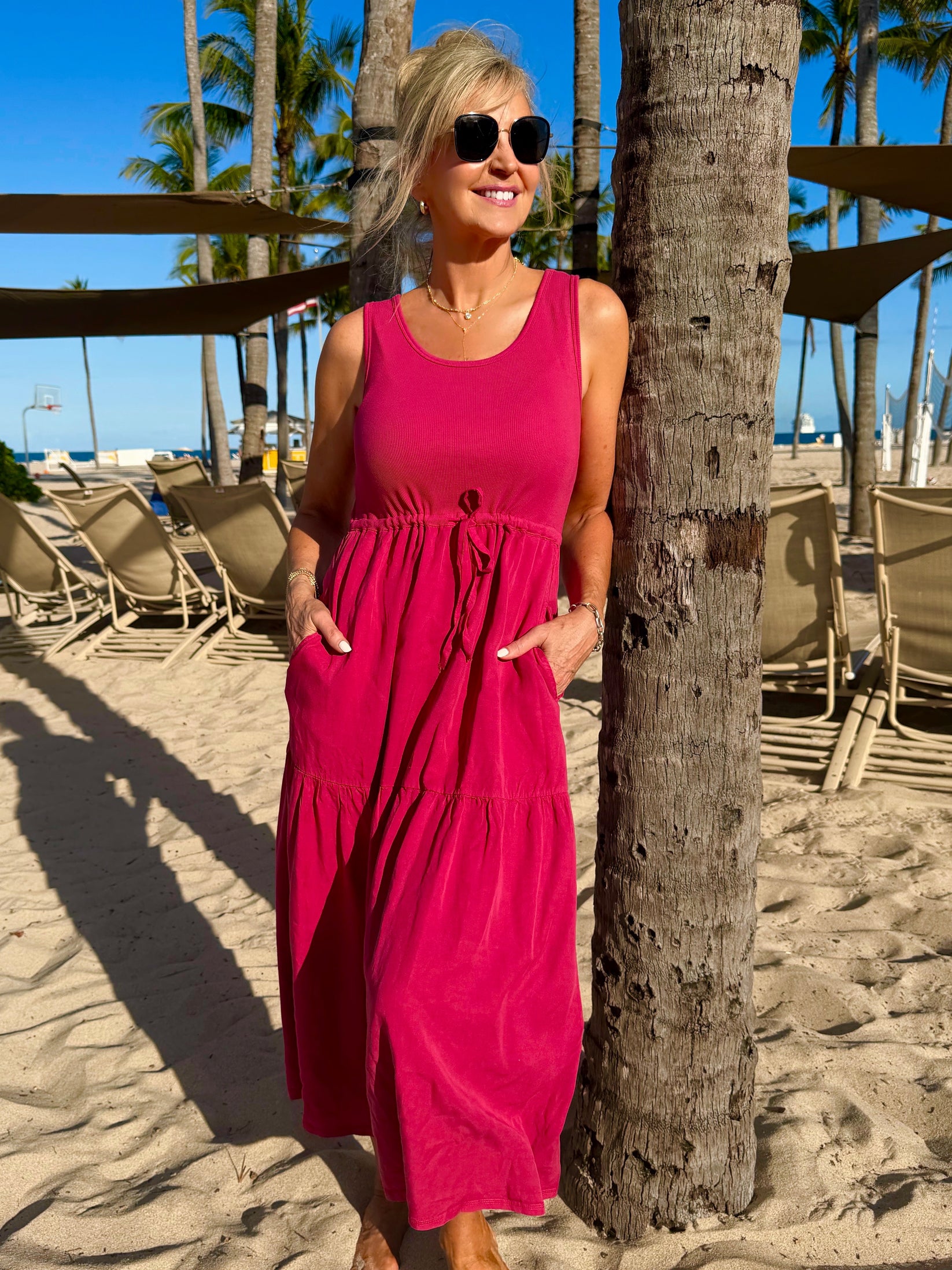 Sleeveless Boat Neck Maxi Dress | D212 (5776) – Artizan