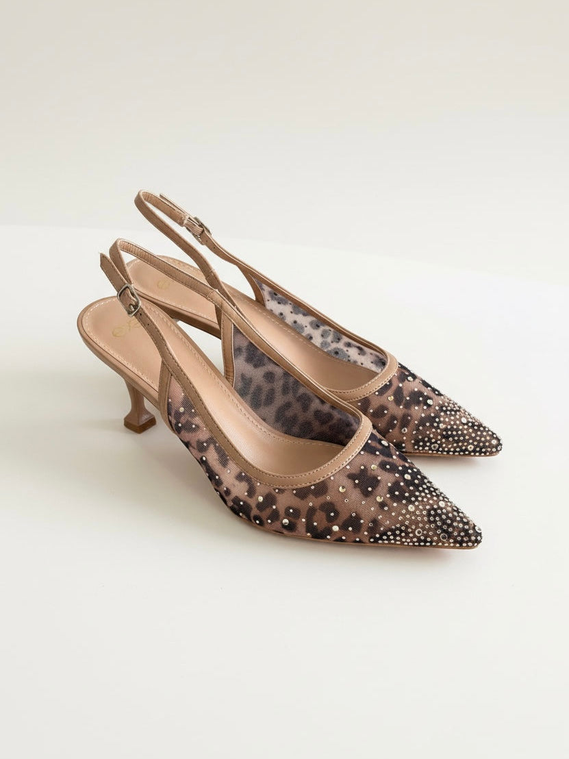 Leopard Print Kitten Heels | SA211 – Artizan